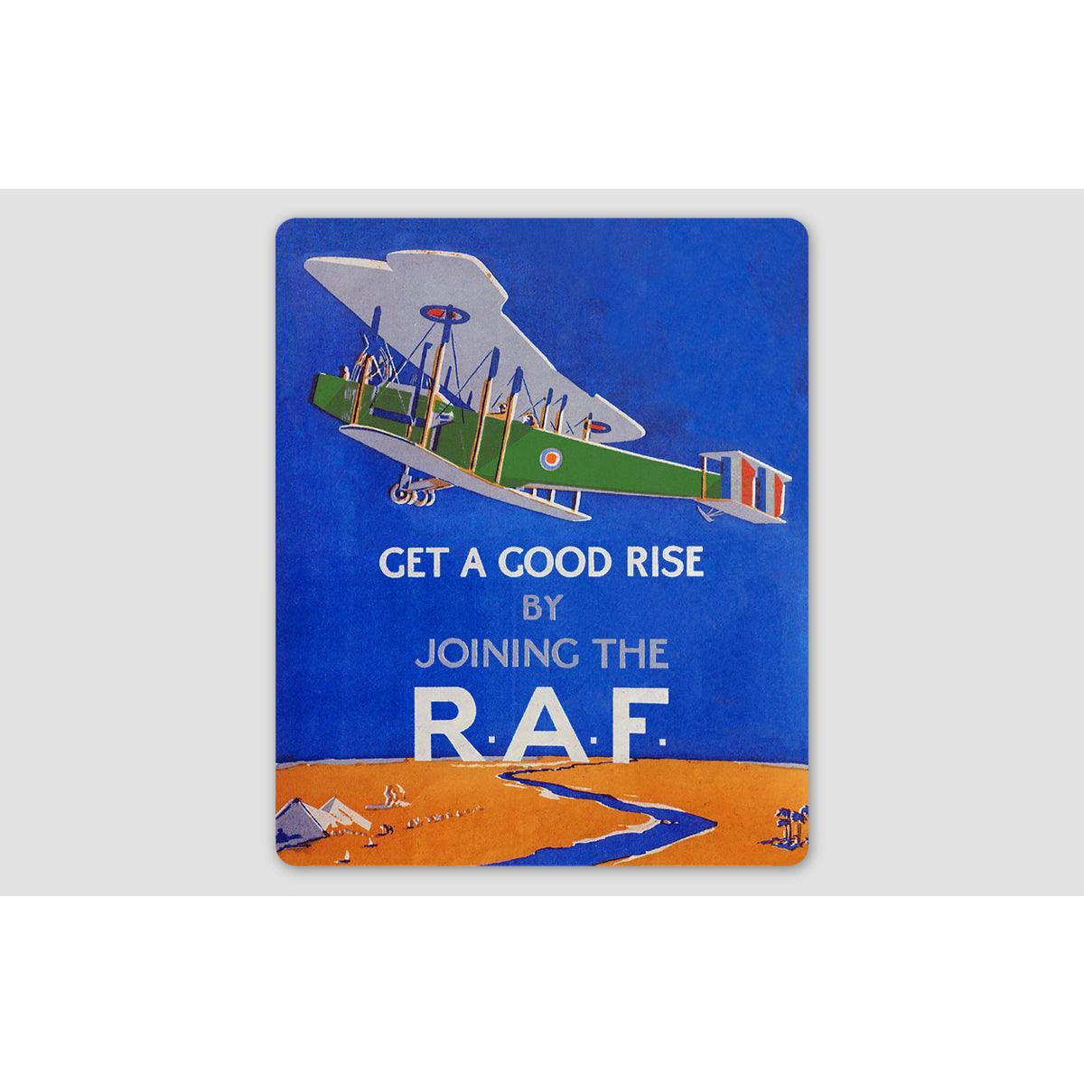 RAF 'GET A GOOD RISE' Sticker – Mach 5