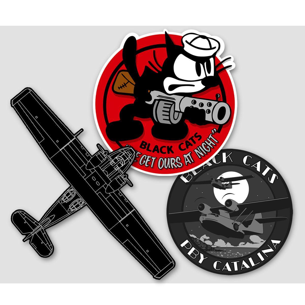 PBY Catalina Black Cats Sticker Pack – Mach 5