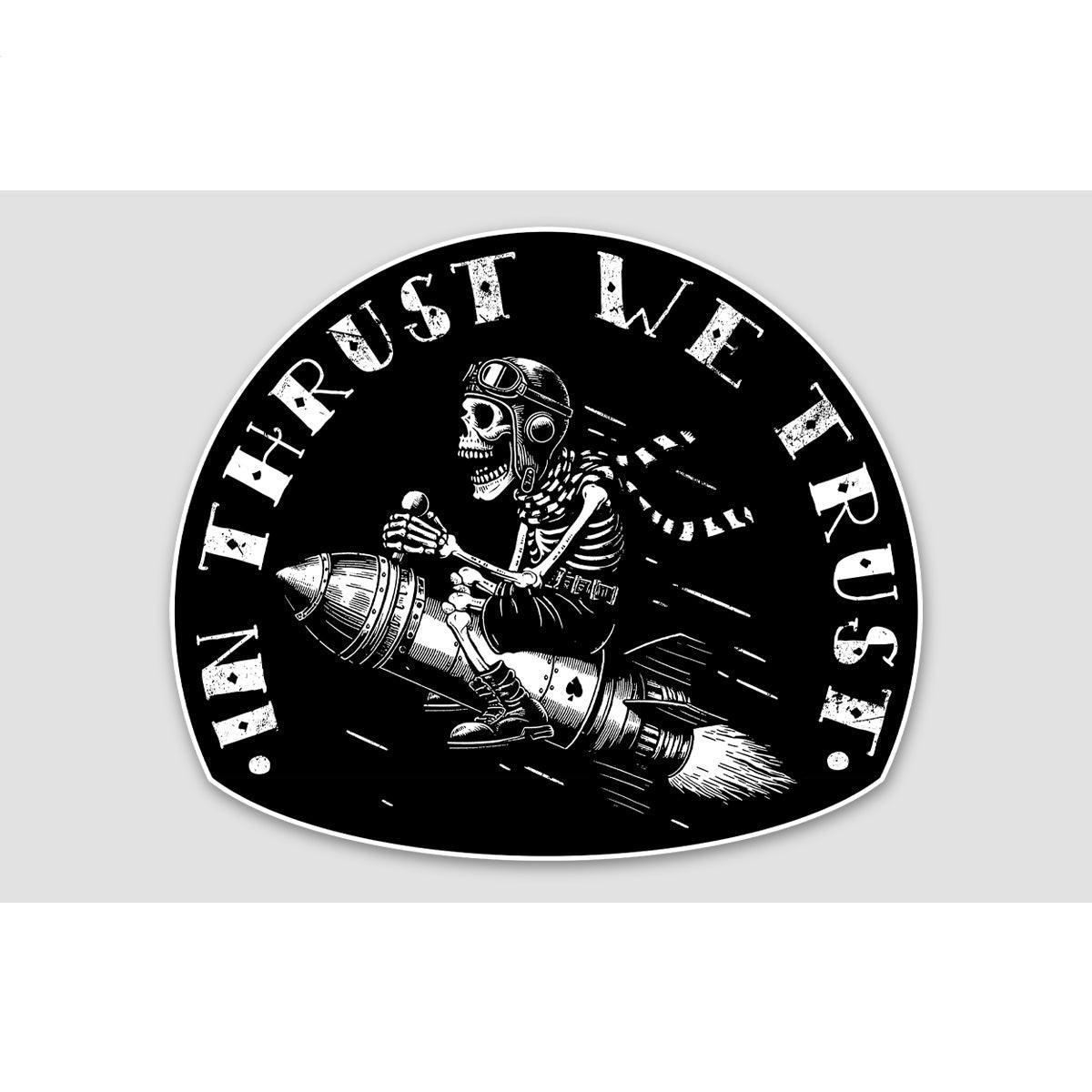 IN THRUST WE TRUST Decal – Mach 5