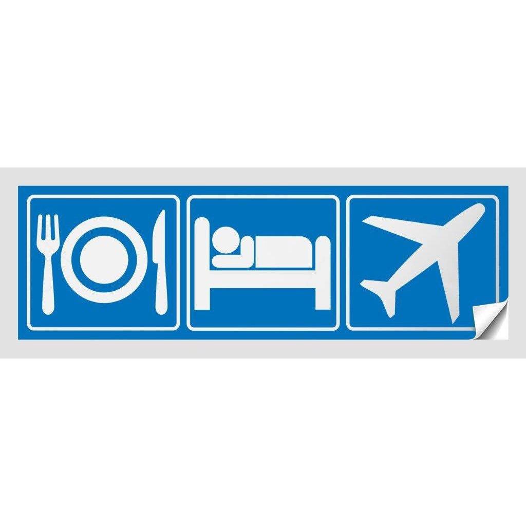 EAT SLEEP FLY Sticker – Mach 5