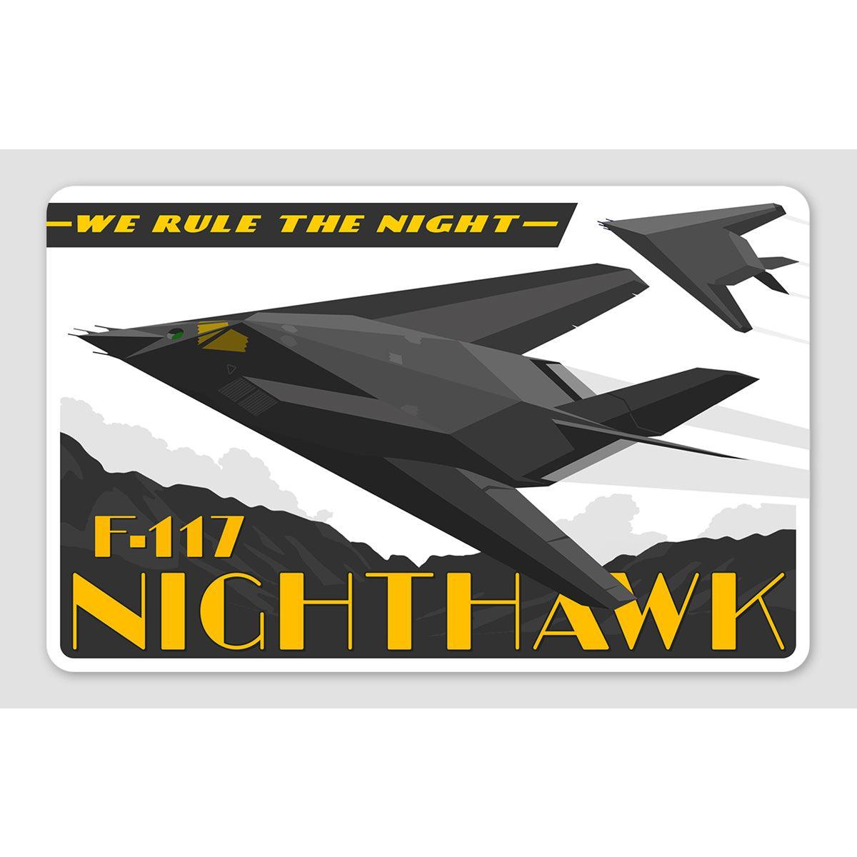 F-117 NIGHTHAWK Sticker – Mach 5