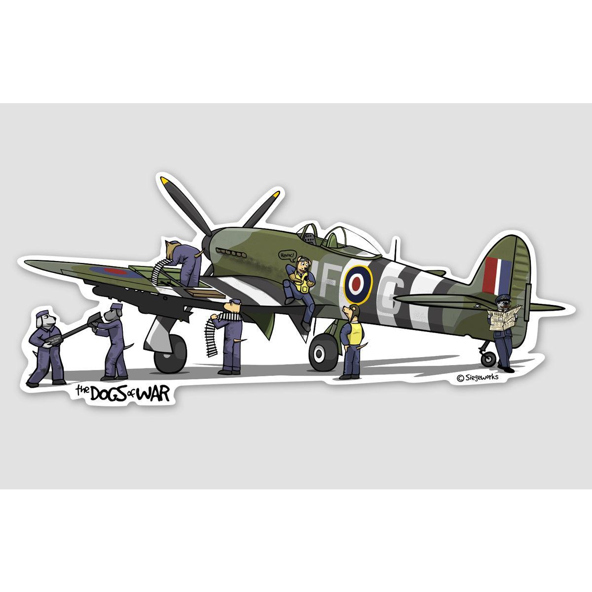 HAWKER TYPHOON Sticker – Mach 5