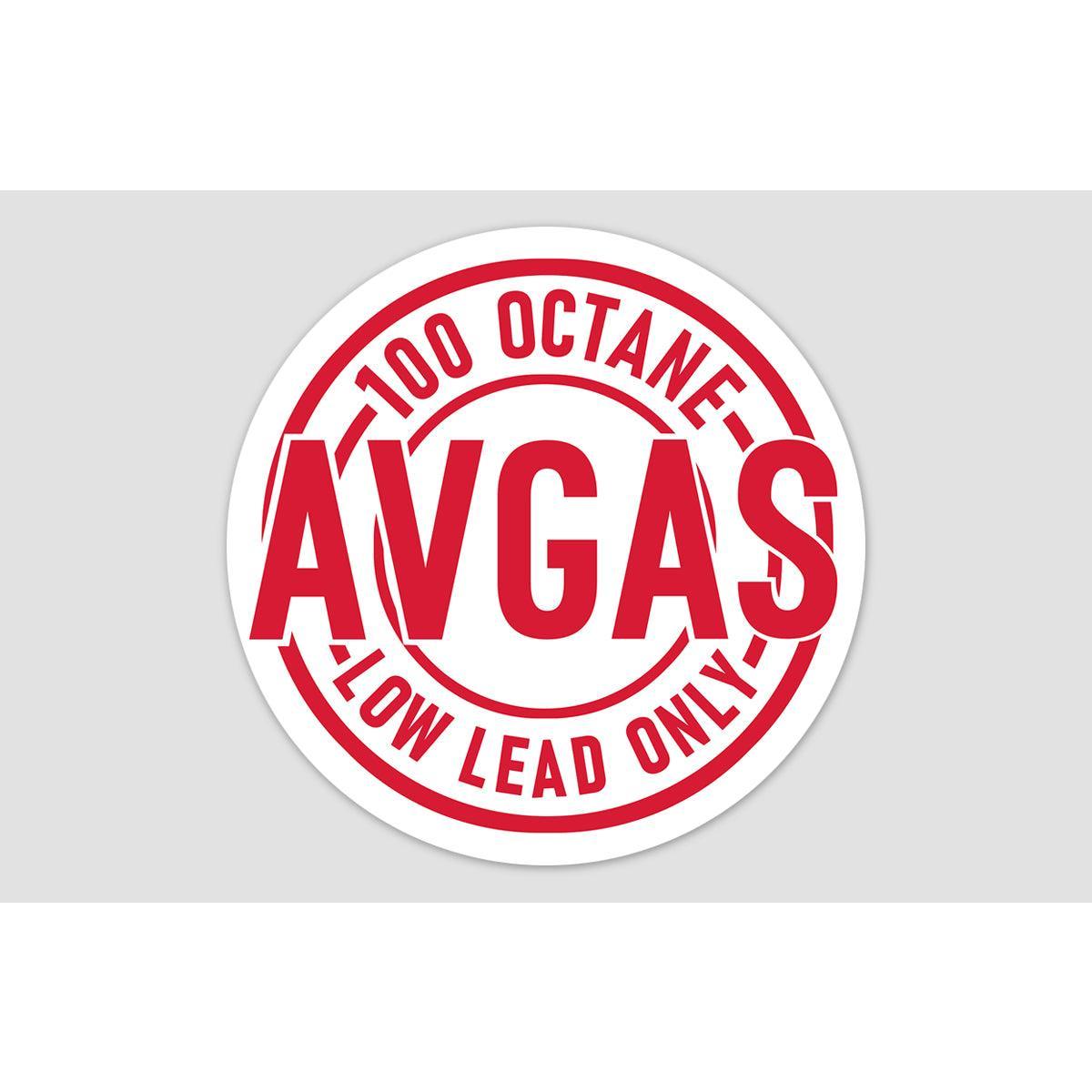 AVGAS 100LL Sticker – Mach 5